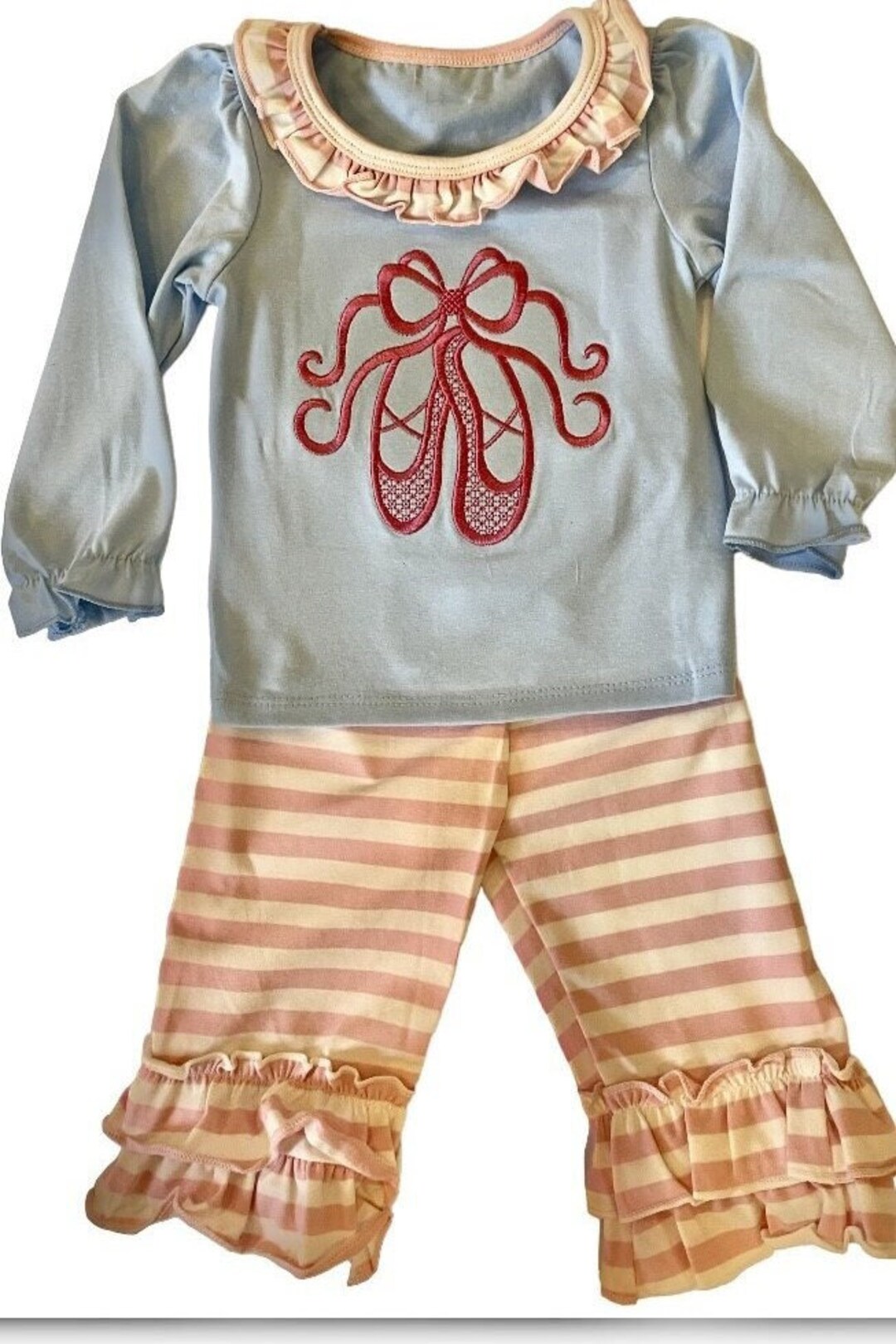 Softest Pink Ruffle Outfit for Your Toddler Girl. Pink Ruffle Pant and ...