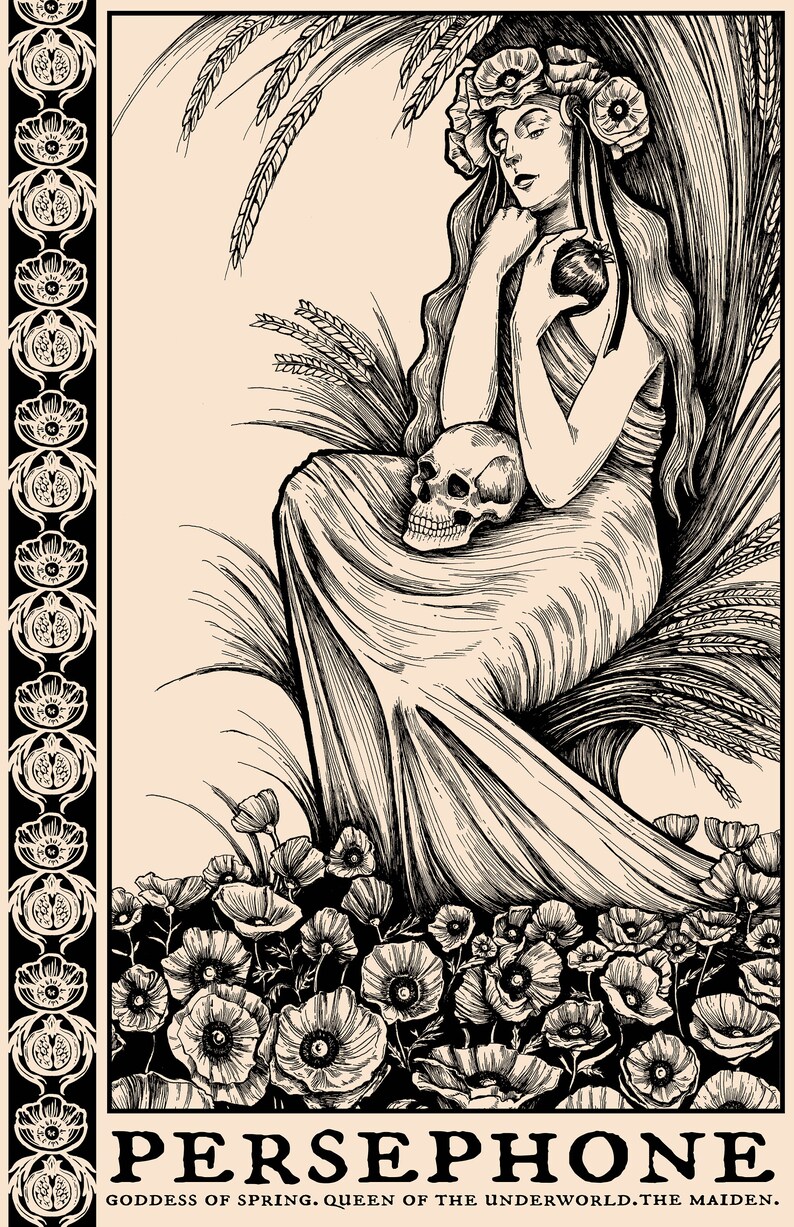 Persephone Goddess Poster - Etsy
