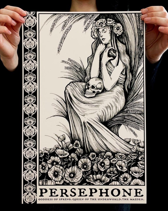 Persephone Goddess Poster - Etsy