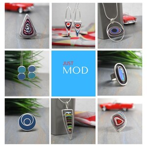 Over Drive Pendant, Fordite Pendant, Genuine Fordite, Modern Themed ...