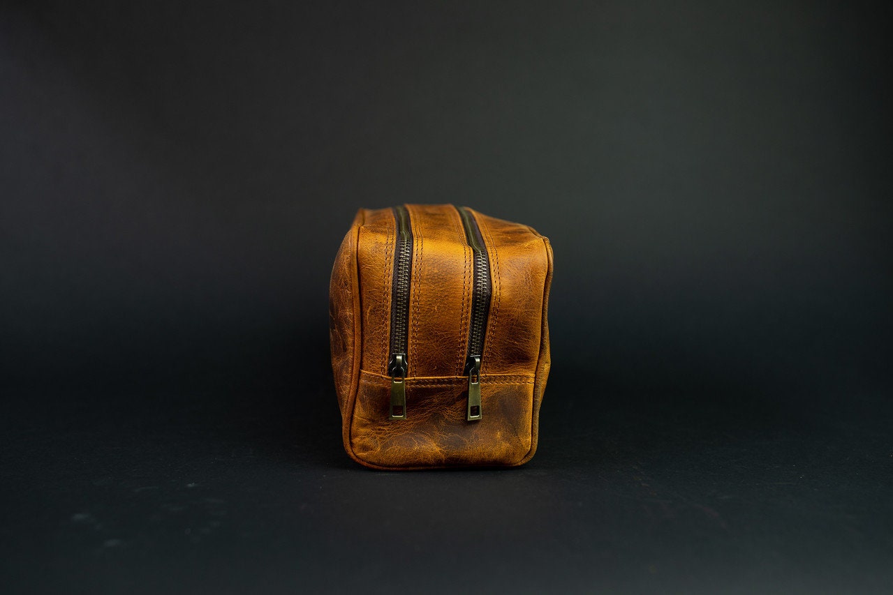 Buffalo Leather Dopp Bag - Etsy