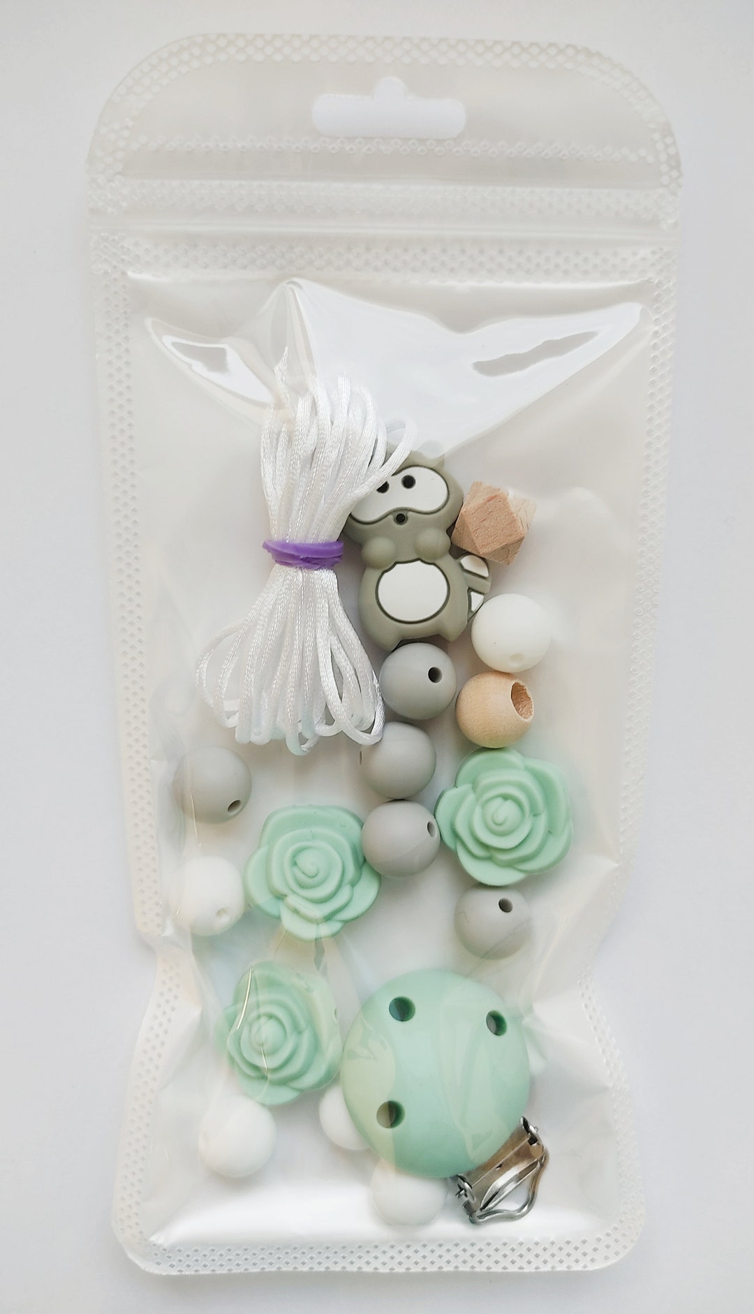 DIY Kit Silicone Ball Pacifier Holder Silicone Beads - Etsy