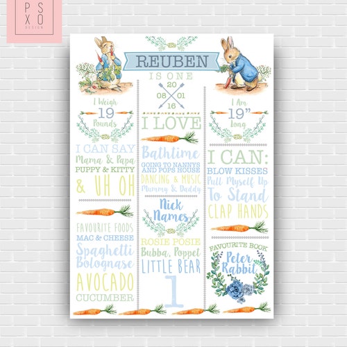 Peter Rabbit Guest Book Sign Peter Rabbit Baby Shower | Etsy UK