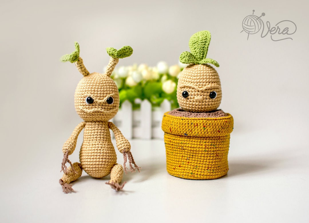 Mandrake Crochet Toy, Baby Mandrake Amigurumi, Mandragora Toy, Mandrake ...
