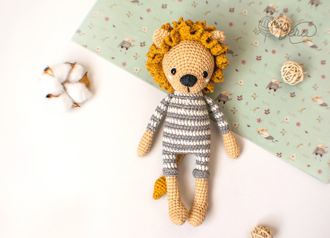 Crochet Lion Toy Amigurumi Lion Little Lion Toy Toy for | Etsy