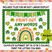 St Patricks Day Bulletin Board Kit Shamrock Bulletin St - Etsy
