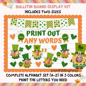 Leprechaun Bulletin Board, St Patricks Day Bulletin Board Kit, St ...