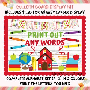 Welcome Back to School Bulletin Board Welcome Back Fall Display Kit ...