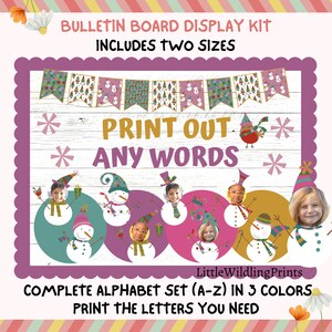 Winter, Snowmen, New Year, Snowman, Winter Bulletin Board Kit, January ...