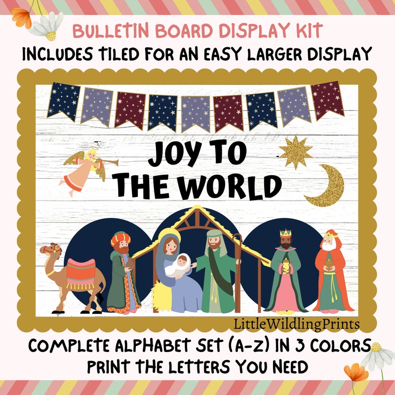 Winter Bulletin Board Kit - Etsy