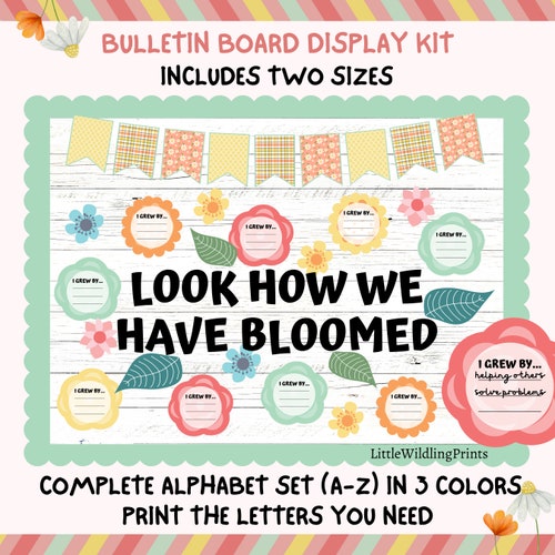 Retro End of Year Bulletin Board Kit and Student Activity - Etsy