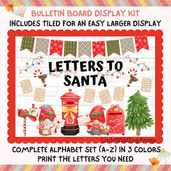 Santa Bulletin Board - Etsy