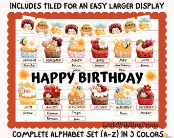 Classroom Birthday Poster, Sign, Printable - Etsy