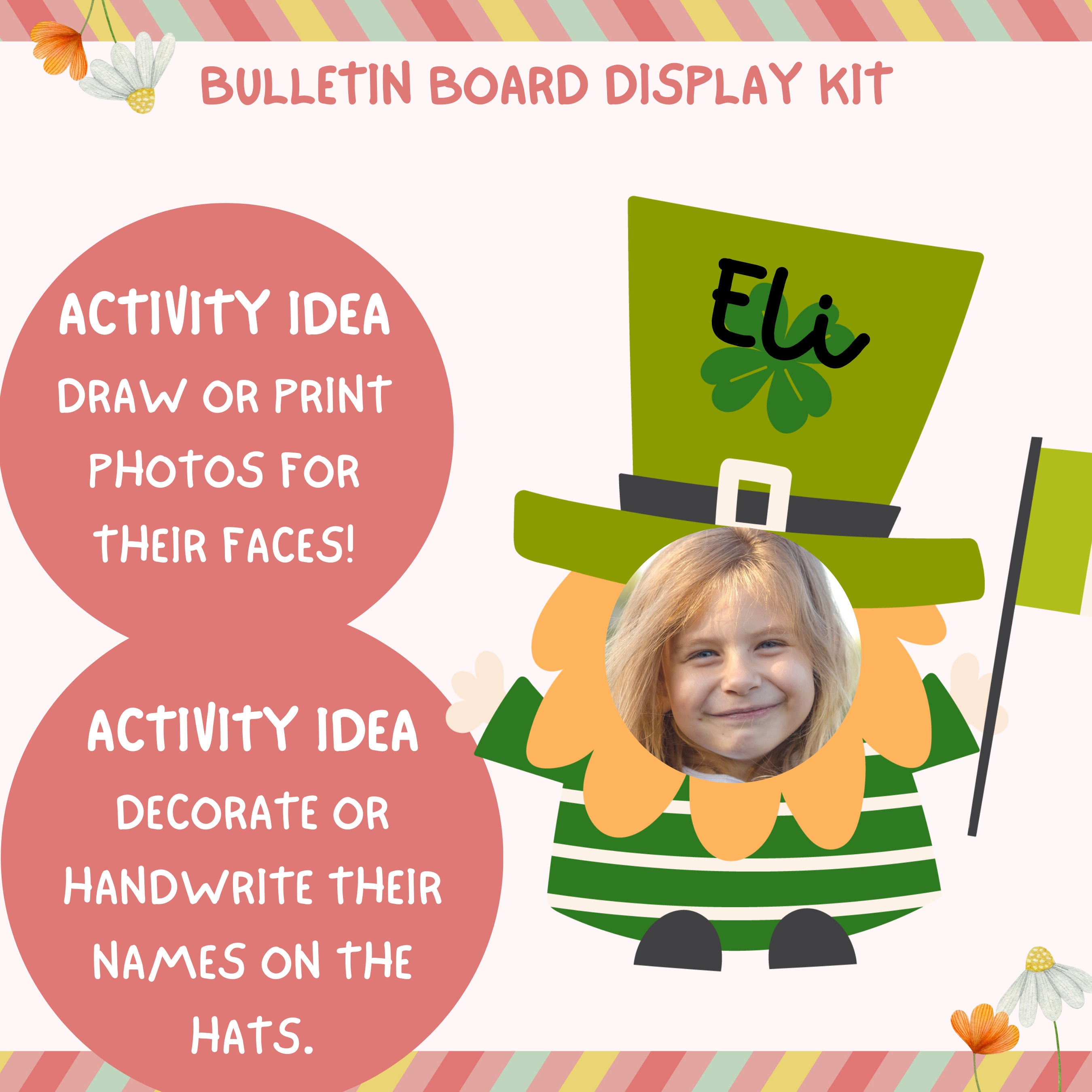 Leprechaun Bulletin Board, St Patricks Day Bulletin Board Kit, St ...
