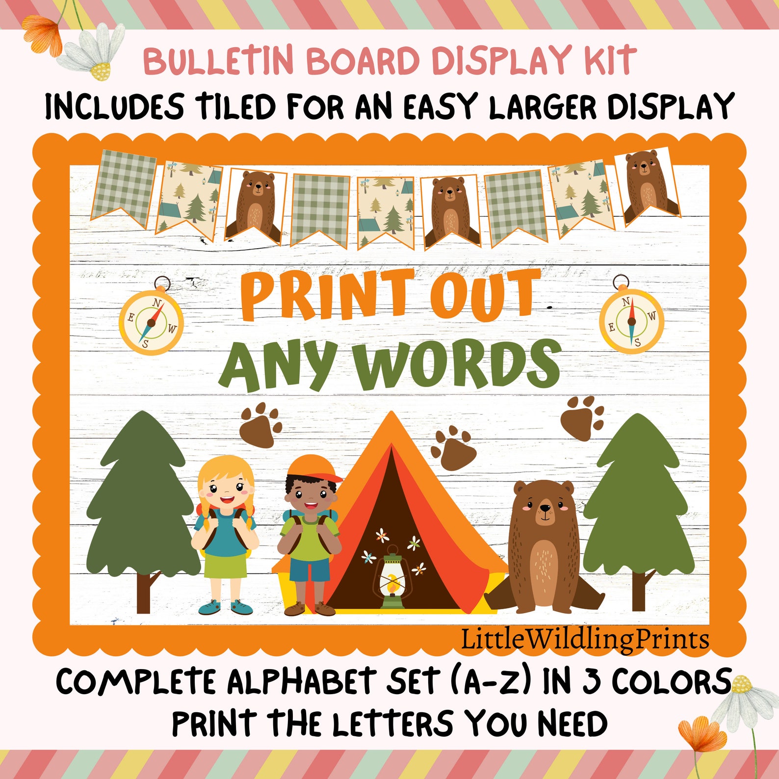 Adventure Bulletin Board Adventure Begins Here Camping Display - Etsy