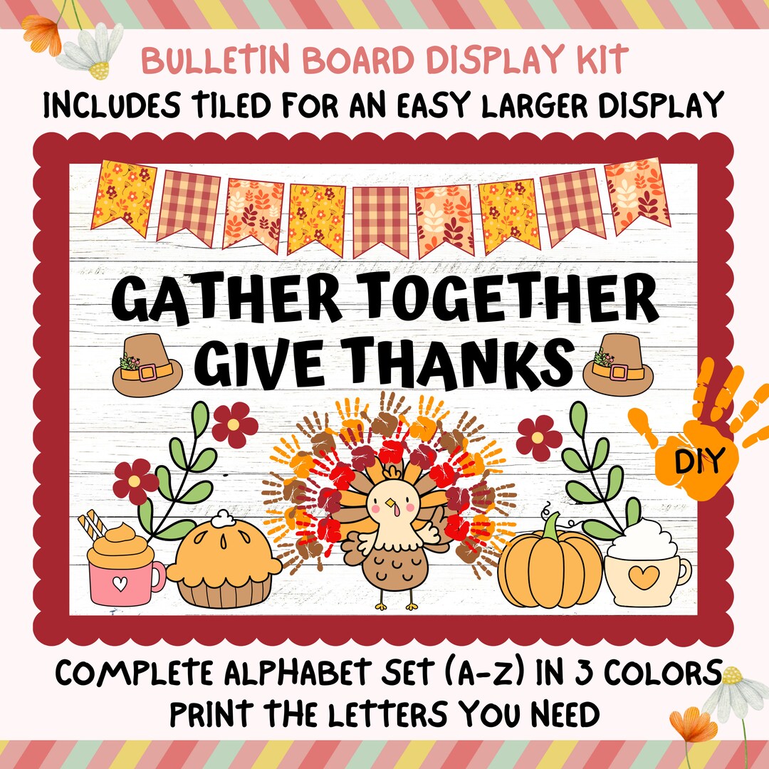 Thanksgiving, Turkey, Fall, Handprint DIY Class Activity, Give Thanks ...