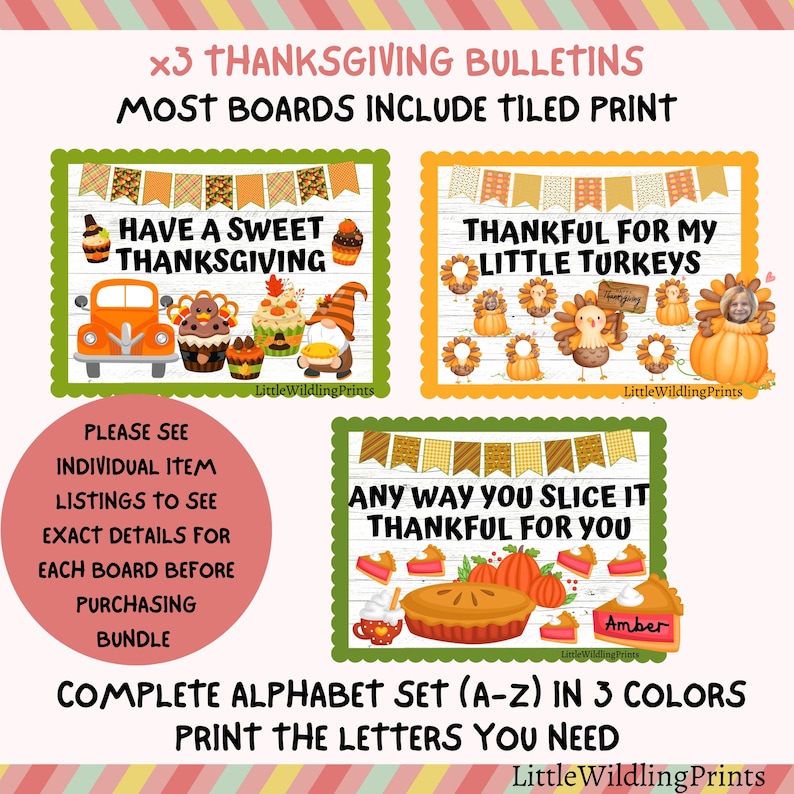 Fall Winter Bulletin Board Bundle, Bundle 3, Classroom Decor, Halloween ...