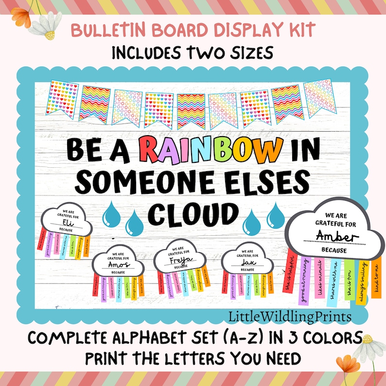 Gratitude Bulletin Board Kit, Kindness Bulletin Board, End of Year ...