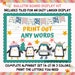 Penguin Christmas Bulletin Board Kit, December Winter Classroom ...
