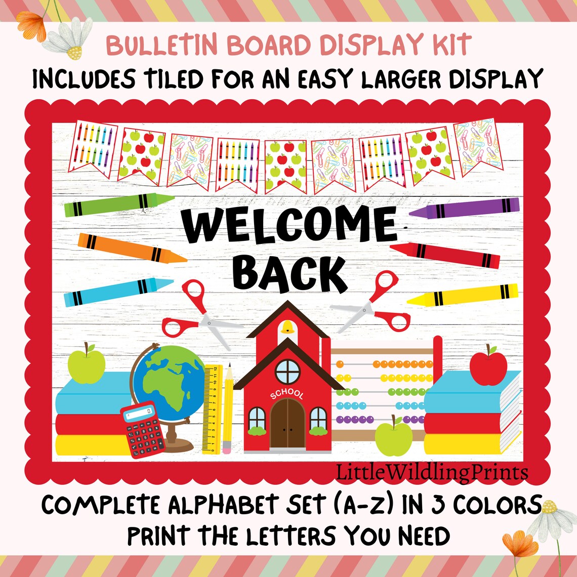 Welcome Back to School Bulletin Board Welcome Back Fall - Etsy
