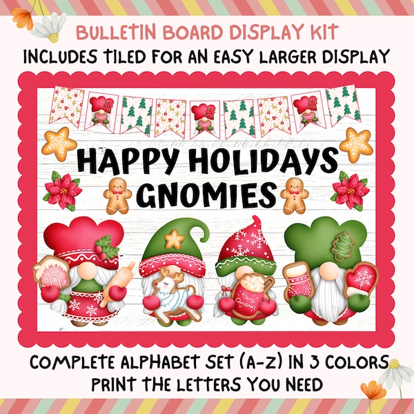 Christmas Bulletin Board Kit - Etsy