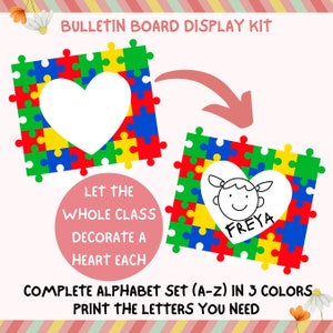 Better Together Bulletin Board Kit, Jigsaw Puzzle Pieces Fit Colorful ...
