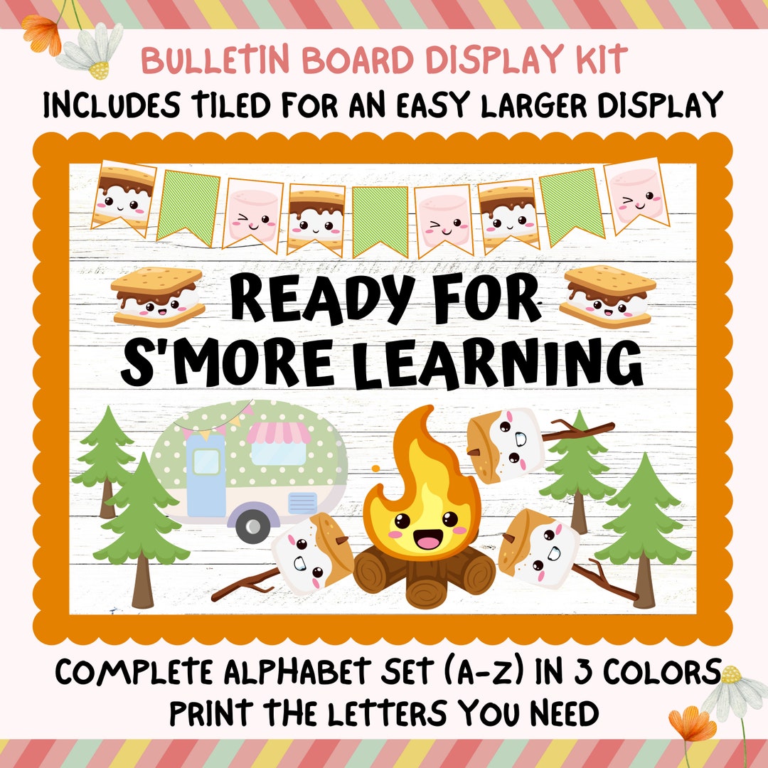 S'more Learning Campfire Bulletin Board Kit, Back to School Adventure ...