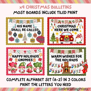 Fall Winter Bulletin Board Bundle, Bundle 1, Classroom Decor, Halloween ...