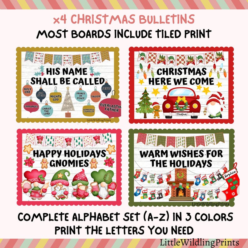 Fall Winter Bulletin Board Bundle, Bundle 1, Classroom Decor, Halloween ...