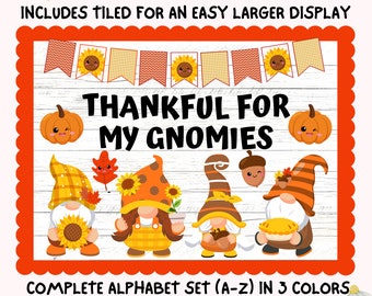 Thanksgiving Gnomies, Fall, Gnomes, Thankful for My Gnomies, Bulletin ...