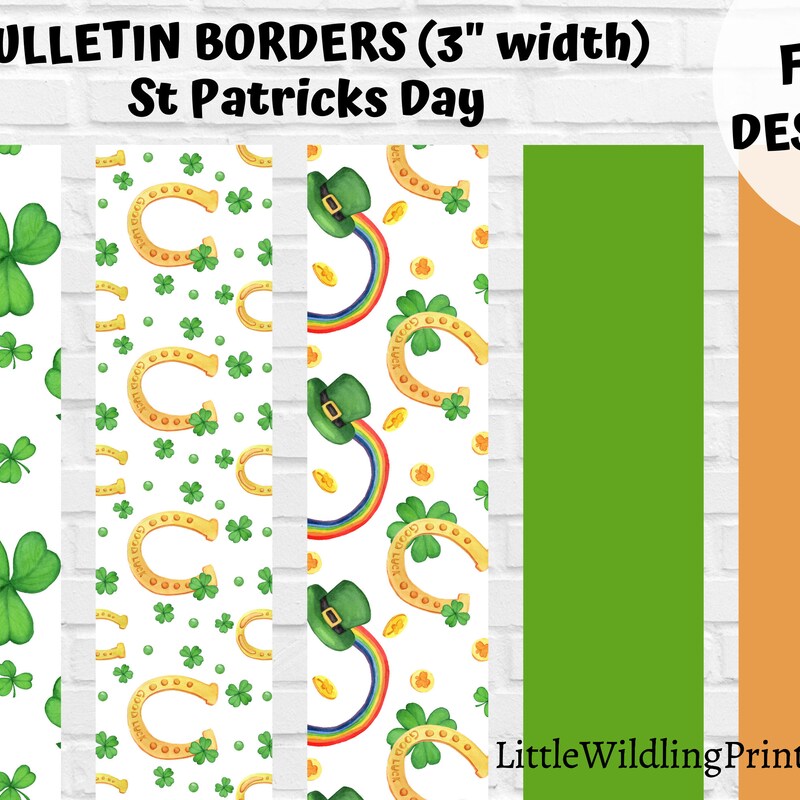 St Patricks Day Border - Etsy