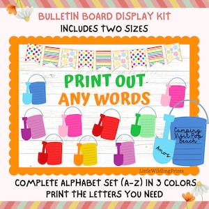 Summer Bulletin Board Kit, Bucket List Bulletin, End of Year Bulletin ...