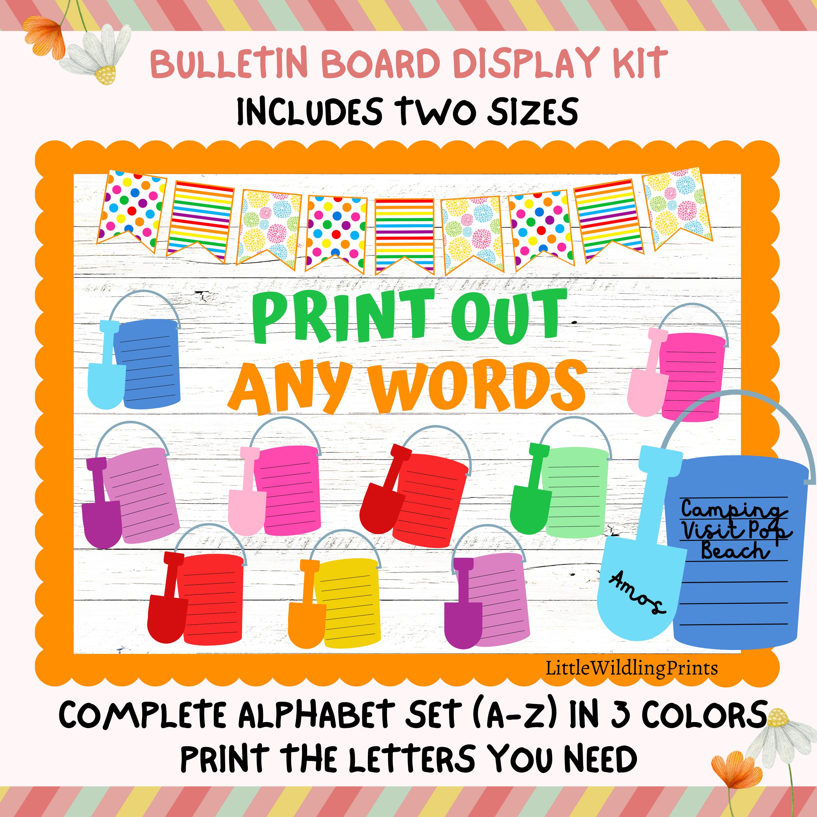 Summer Bulletin Board Kit, Bucket List Bulletin, End of Year Bulletin ...