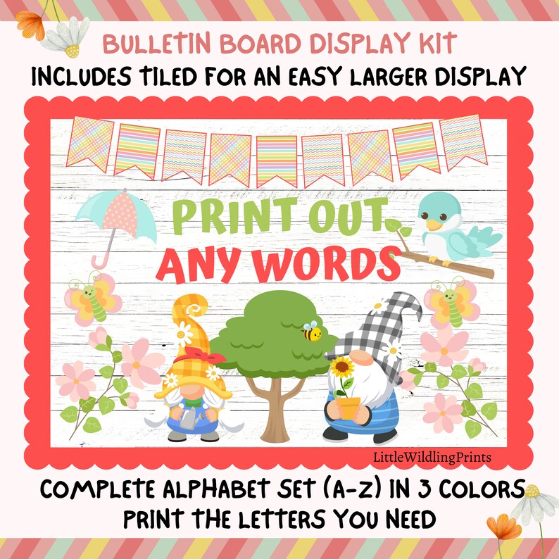 Church Bulletin Board Growth Gnomes Religious Spring - Etsy