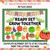 Kindness Matters Bulletin Board, Pastel Glitter Rainbow Display Kit ...