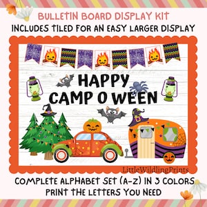 Halloween, Camp, Car, Bulletin Board Kit, October - Etsy
