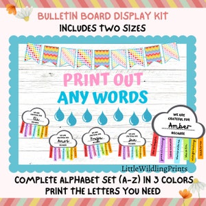 Gratitude Bulletin Board Kit, Kindness Bulletin Board, End of Year ...