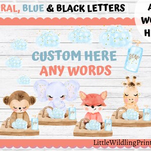 Wash Your Hands Clean Hygiene Germs Bulletin Board Display Kit Custom ...