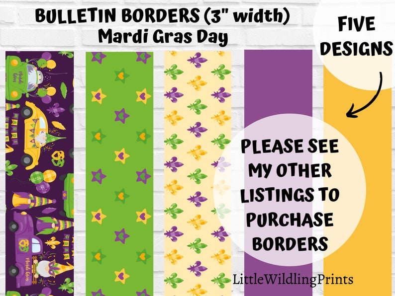 Mardi Gras Gnomes Bulletin Board Parading With My Gnomies - Etsy