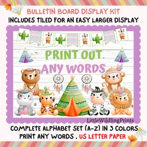 Back to School Bulletin Board Our Tribe Welcome New Display Kit Custom ...