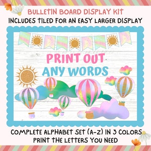 Reading Takes You Places Glitter Bulletin Board Kit, Books Adventure ...
