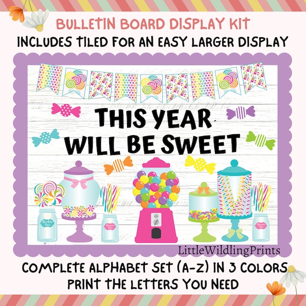 Winter Bulletin Board Kit - Etsy