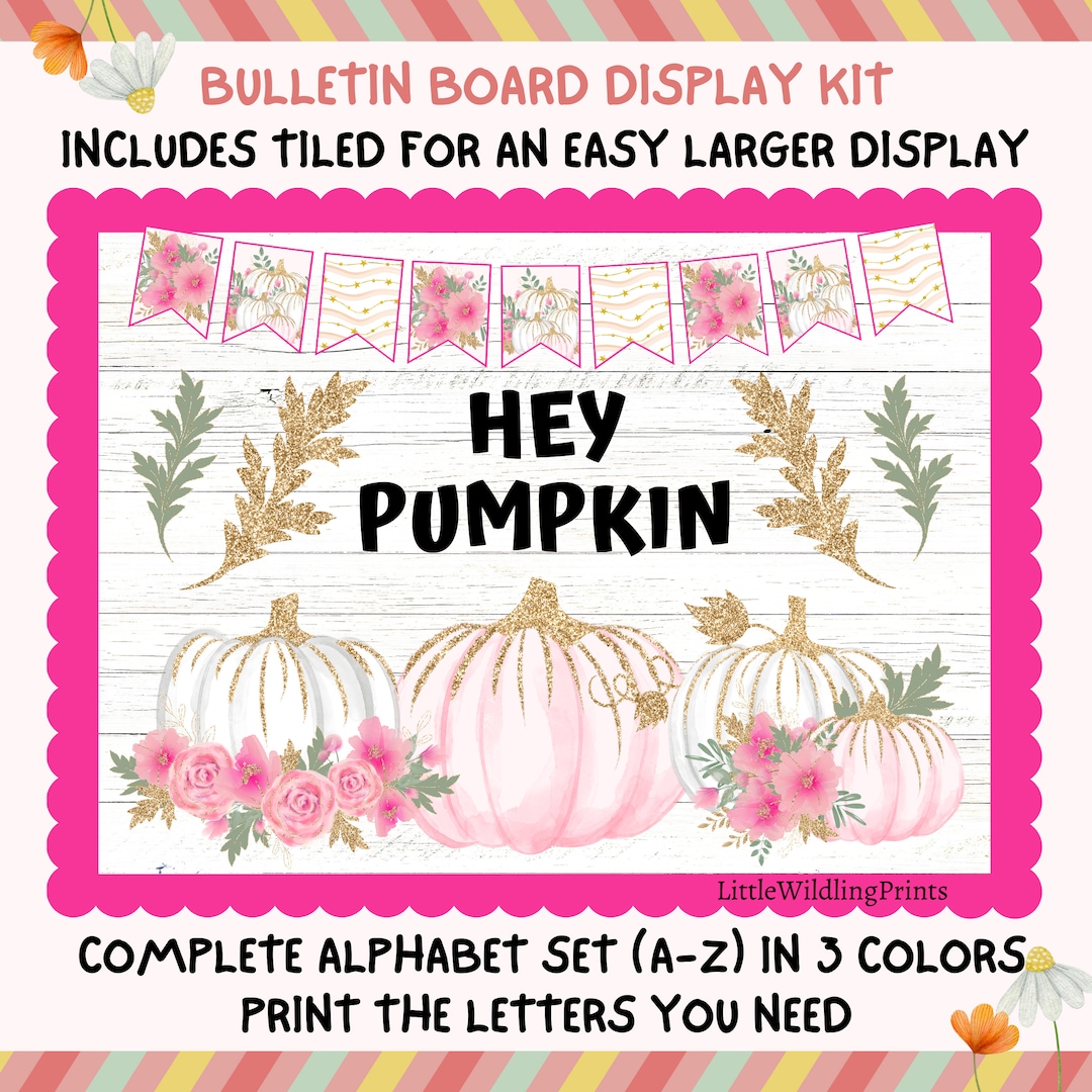 Pumpkin, Glitter, Pink, Gold, Fall, Thanksgiving, Halloween, Pretty ...