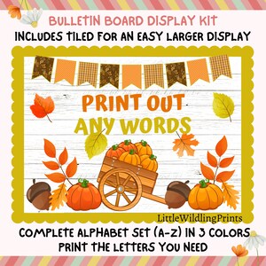 Fall, Autumn, Christian, Jesus, Leaves, Bulletin Board Kit - Etsy
