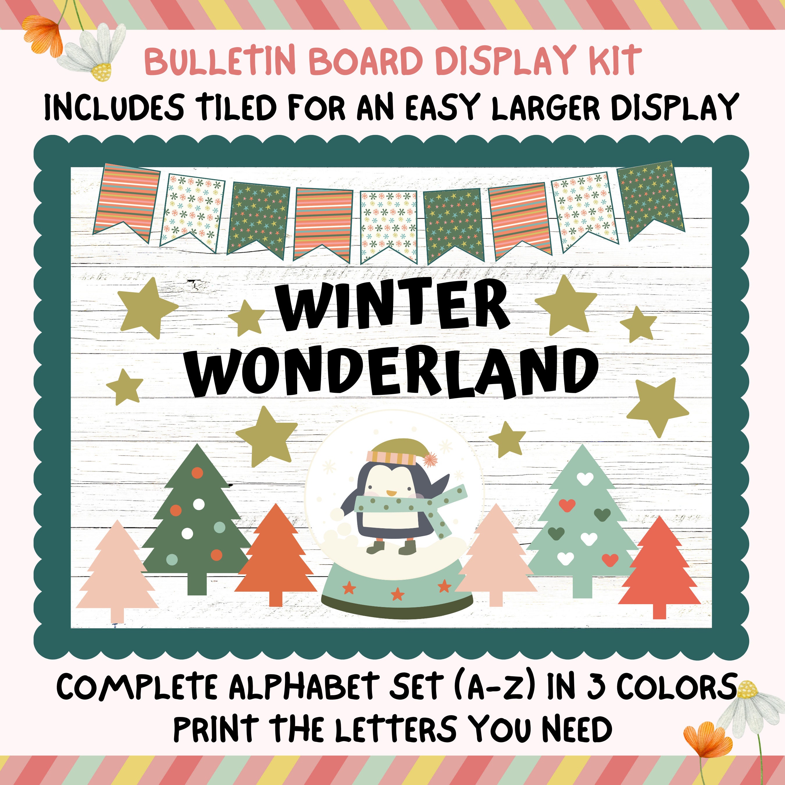 Winter Wonderland Board For Display SNOW BRINGS JOY AND TURNS OUR