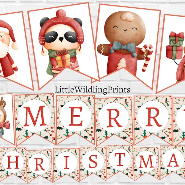 Christmas Bunting - Etsy