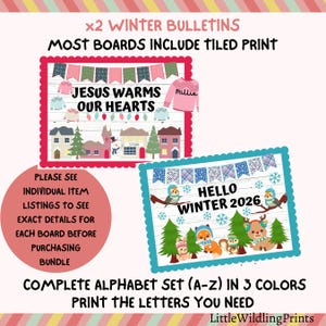 Fall Winter Bulletin Board Bundle, Bundle 1, Classroom Decor, Halloween ...
