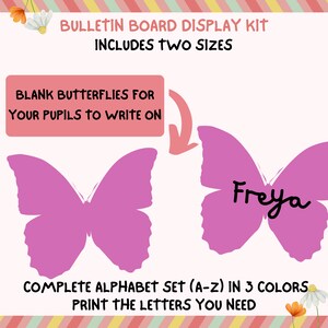 Summer Butterflies Bulletin Board Kit, End of Year Bulletin Butterfly ...