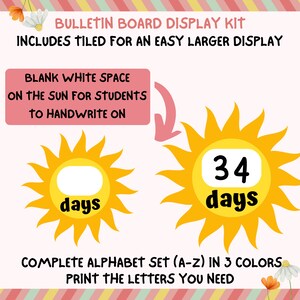 Summer Countdown Bulletin Board Kit, Flip Flop Bulletin Board, End of ...