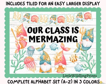 Under the Sea Bulletin Board Kit, Sea Animals Ocean Fish Nautical Theme ...